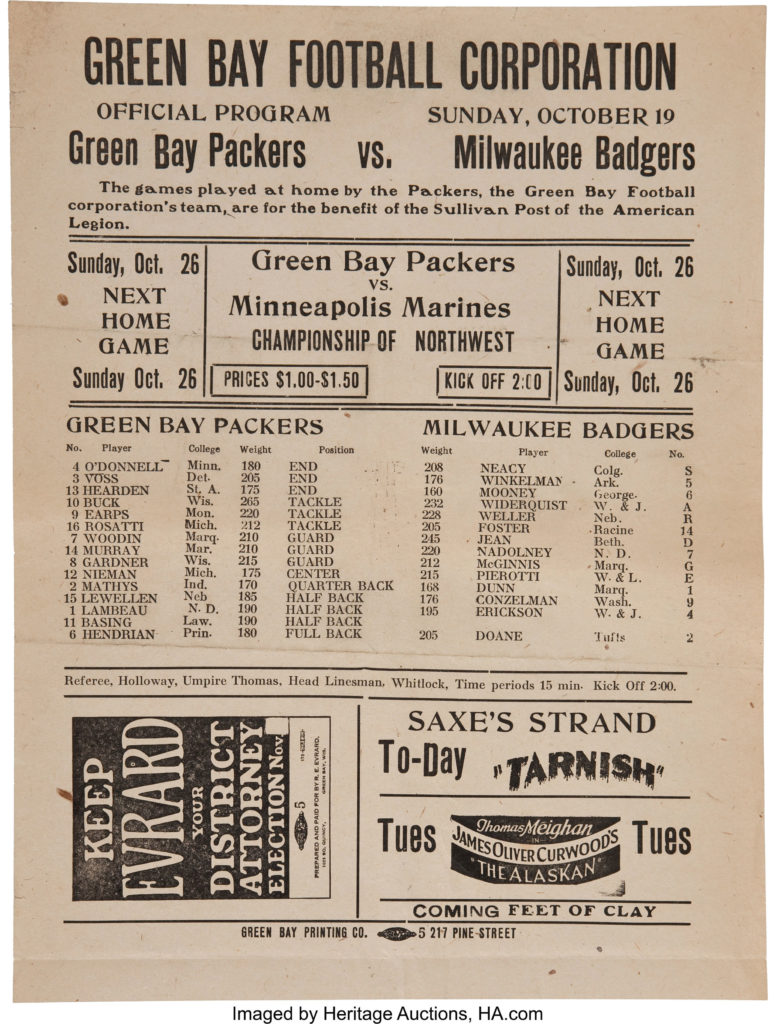 Did You Know Milwaukee Had a Pro Football Team 100 Years Ago?