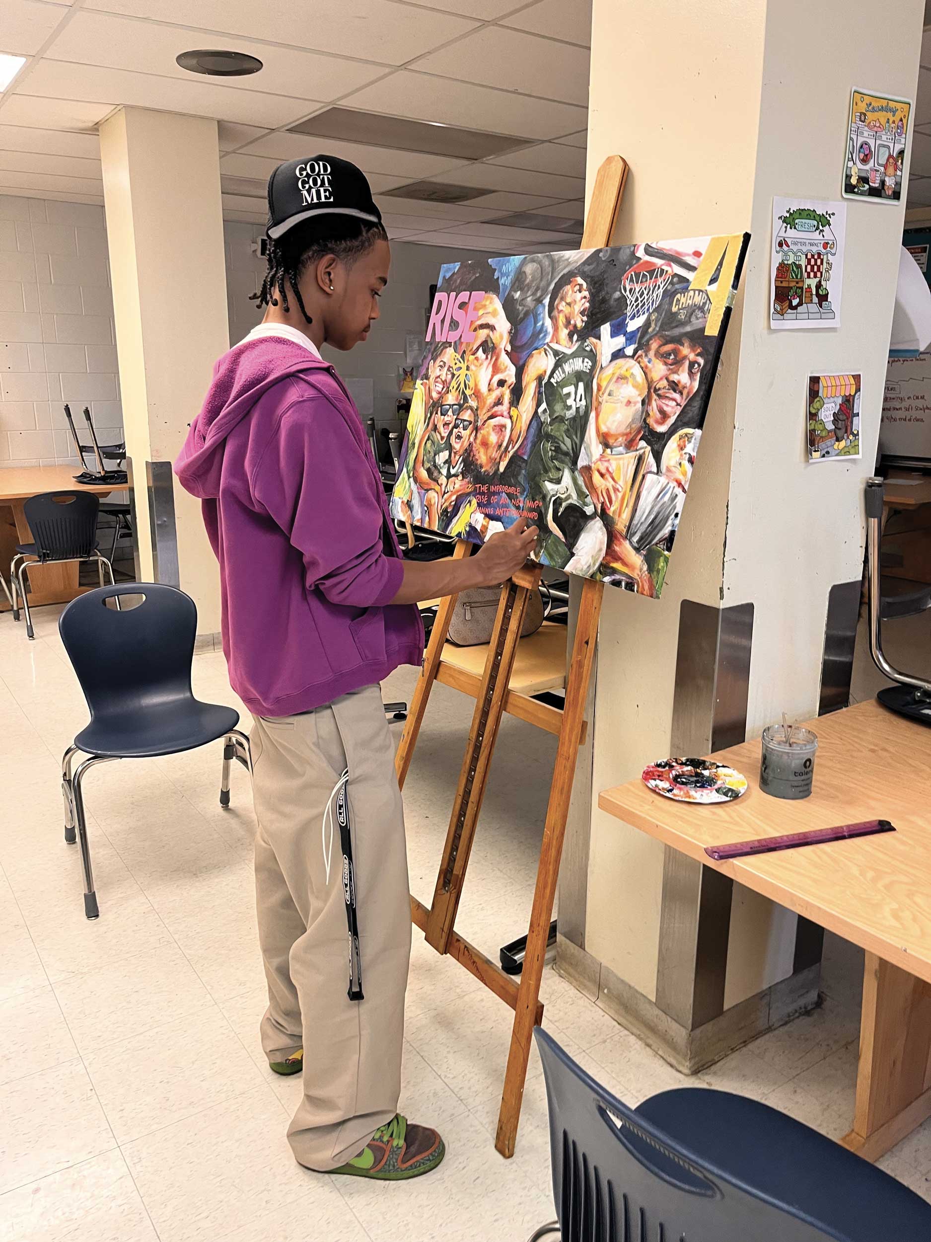 Meet Justin Heard, the Milwaukee Teen Painting to the Top
